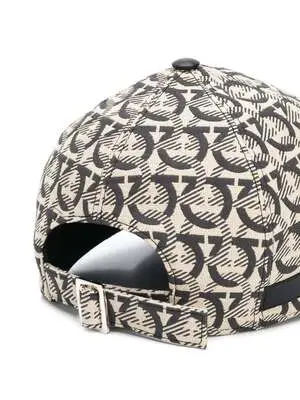 FERRAGAMO Gancini Jacquard Baseball Cap