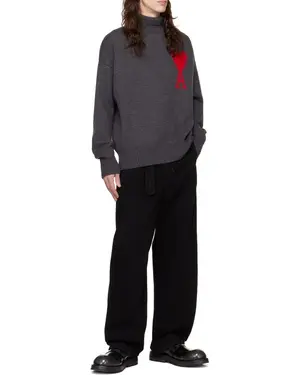 Ami De Coeur Roll Neck Knitted Jumper - Black