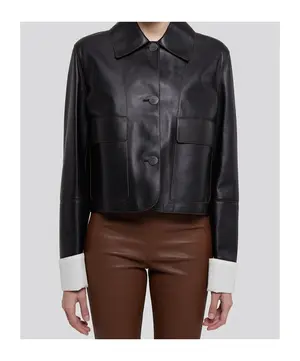 Loewe Nappa Leather Button Jacket