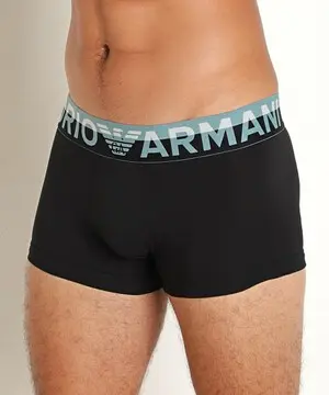 Emporio Armani Elastic Waist Panties - Brown