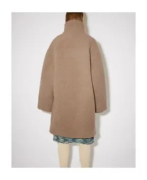 Acne Studios Funnel-neck Single-breasted Coat