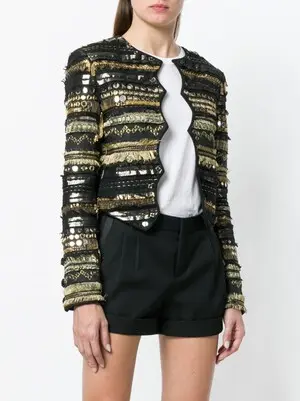 Saint Laurent Embroidered Fitted Jacket