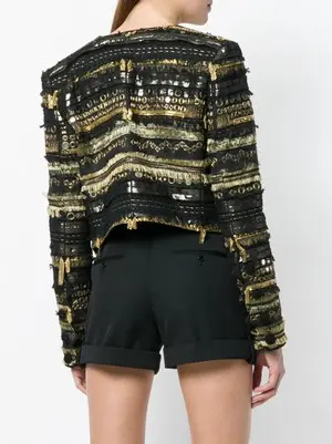Saint Laurent Embroidered Fitted Jacket