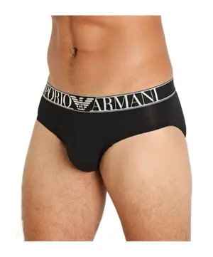 Emporio Armani Logo Briefs Pants - Black