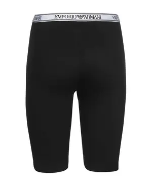 Emporio Armani Logo Print Bike Shorts