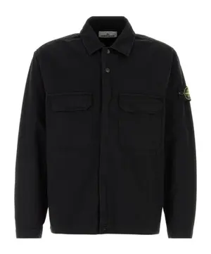 Stone Island Collared Long-sleeve Shirt