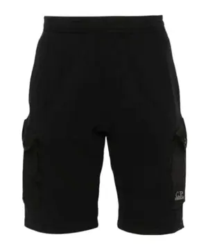C.P. COMPANY Embroidered-logo Cotton Track Shorts