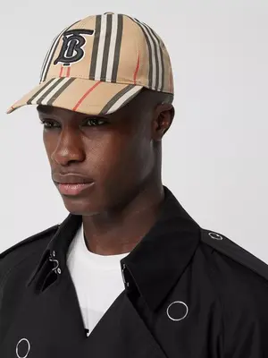 Burberry Monogram Striped Baseball Cap
