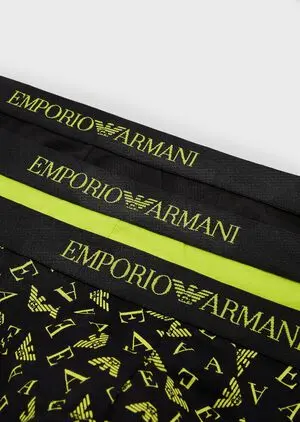 Emporio Armani Elastic Waist Briefs Pants 3-piece Set