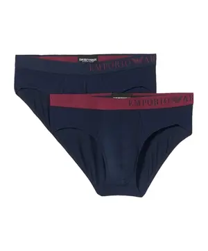 Emporio Armani Two Piece Briefs Pants - Black