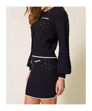 TWINSET Button-detail Knit Skirt