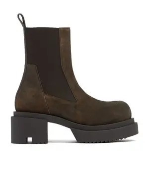 Rick Owens Beatle Bogun Suede Boots