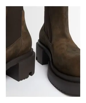 Rick Owens Beatle Bogun Suede Boots