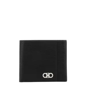 FERRAGAMO Double-folded Wallet - Black