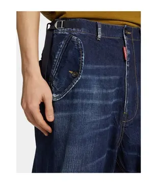 Dsquared2 Wide-leg Utility Denim Pants