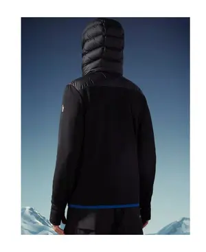 Moncler Padded Fleece Zip-up Hoodie With Waterproof Zippers