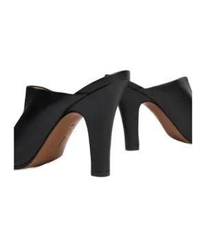 THE ROW 90mm Signum Heeled Leather Mules - Black