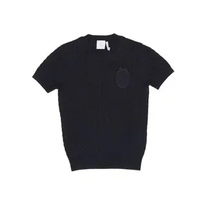 Dior Short-sleeved Medaillon Sweater - Navy