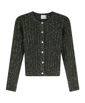 Dior Christian Sequined Embroidered Cardigan