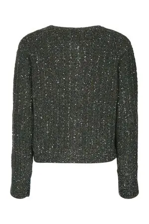 Dior Christian Sequined Embroidered Cardigan