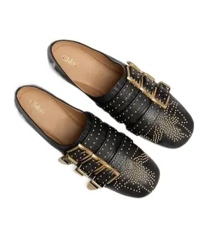 Chloé Ballerina Flats With Stud Embellishments