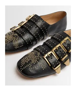 Chloé Ballerina Flats With Stud Embellishments