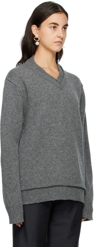 MAISON MARGIELA Four-stitch V-neck Jumper