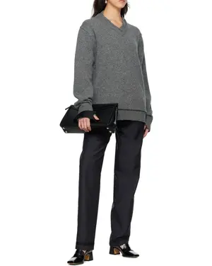MAISON MARGIELA Four-stitch V-neck Jumper