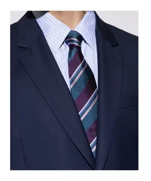 Paul Smith Diagonal Stripe Neck Tie - Blue