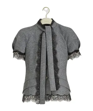 Dior Short Sleeves Jacket With Lace Details - No