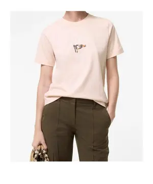 Burberry Check Flag Crewneck T-shirt