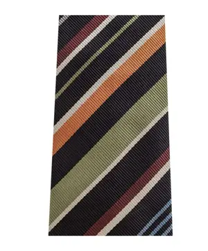 Paul Smith Diagonal Stripe Neck Tie - Black