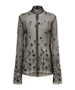 TOTEME Embroidered Tulle Shirt