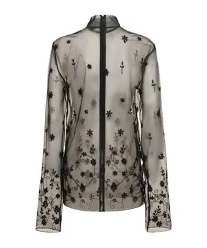 TOTEME Embroidered Tulle Shirt
