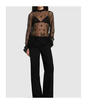 TOTEME Embroidered Tulle Shirt