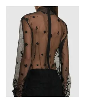 TOTEME Embroidered Tulle Shirt