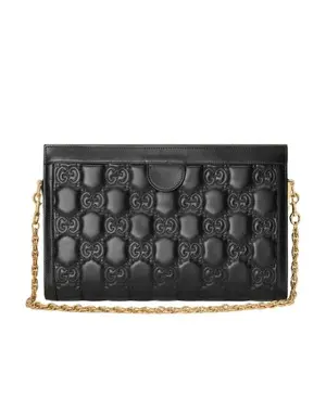 Gucci Gg Quilted Leather Crossbody Bag