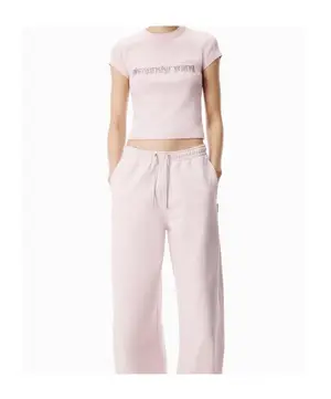 Alexander Wang Crystal Hotfix Graphic T-shirt