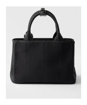 Prada Logo-embroidered Tote Bag