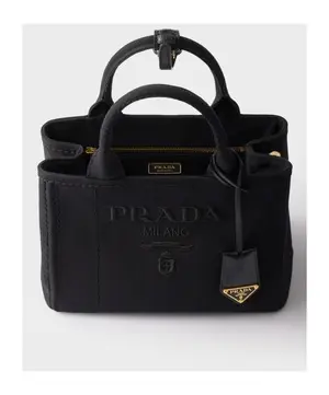 Prada Logo-embroidered Tote Bag