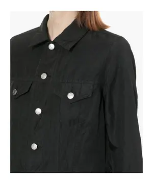 Comme Des Garçons Long Sleeve Jacket With Layered Wavy Hem