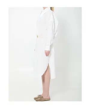 THE FRANKIE SHOP Organic Cotton Midi Shirt Dress