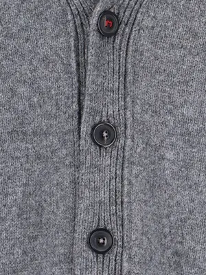 MAISON MARGIELA Buttoned Knitted Cardigan - Grey