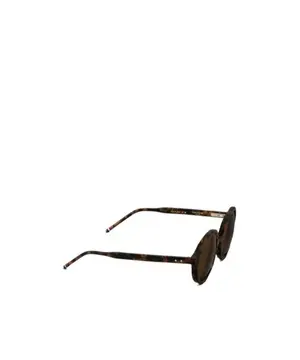 Thom Browne Tortoiseshell Round-frame Sunglasses