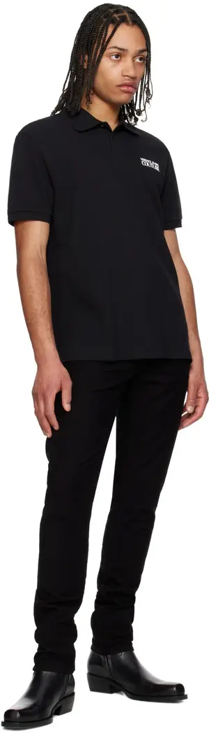 Versace Logo Print Polo