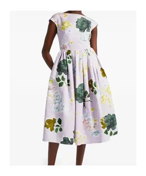Erdem Boat-neck Midi Dress