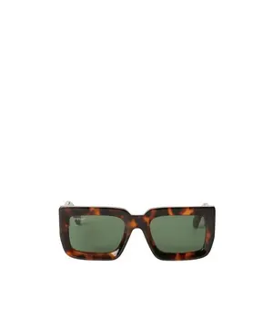 Off-White Full Frame Sunglasses - Green