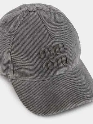 Miu Miu Corduroy Baseball Cap
