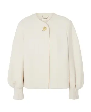Chloé Balloon Sleeve Cropped Jacket - No