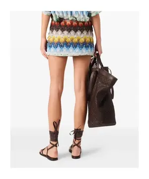 Missoni Graphic Pattern Knitted Mini Skirt